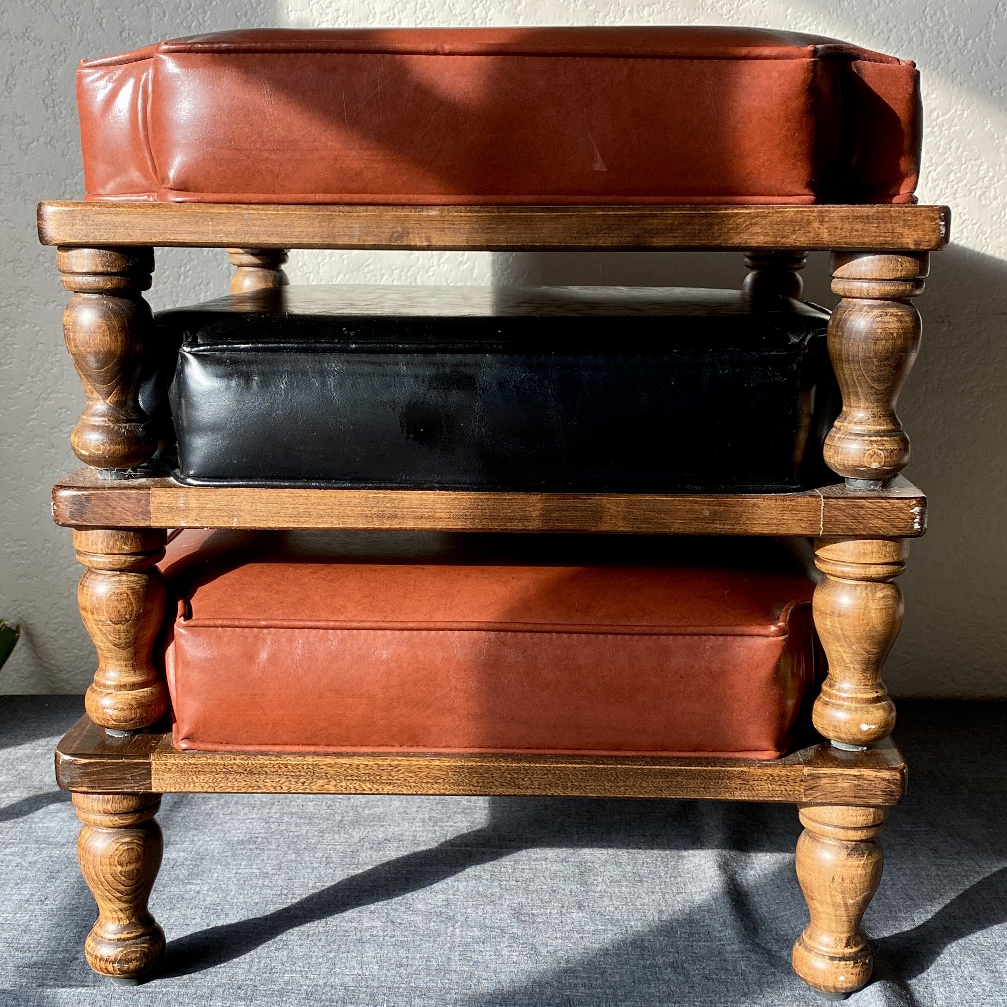 Vintage Set of Stacking Ottomans – Love in the Stacks